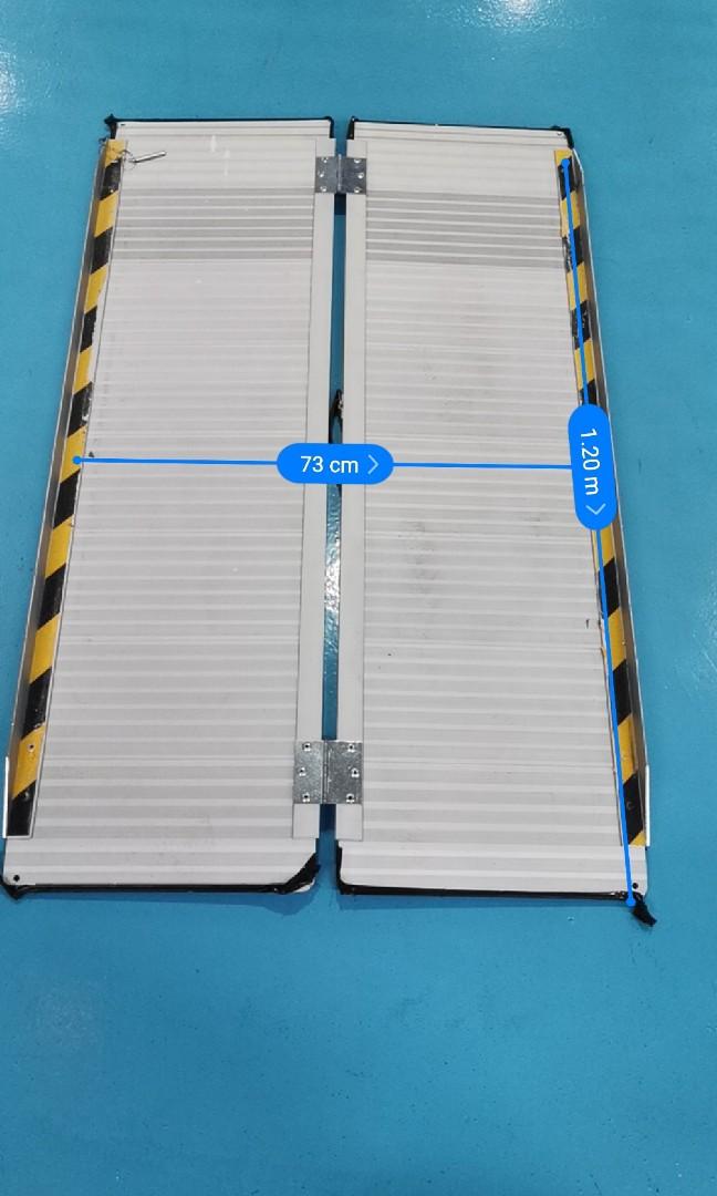 Bi-fold ramp 1.2m wheelchair usable, Health & Nutrition, Assistive ...