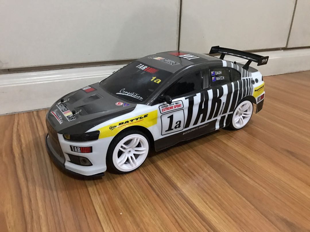 Rc Mitsubishi Lancer Evo 1:10 scale 4WD, Hobbies & Toys, Toys & Games ...