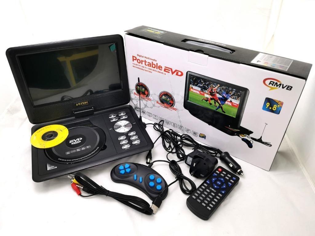 [Ready Stock] 9" 11" 13" 16" Inch Portable DVD EVD Player 270 Degree ...