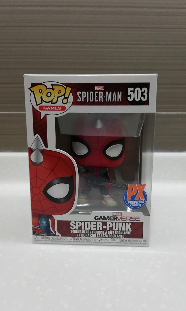 spider punk funko pop px previews exclusive, Hobbies & Toys, Toys ...