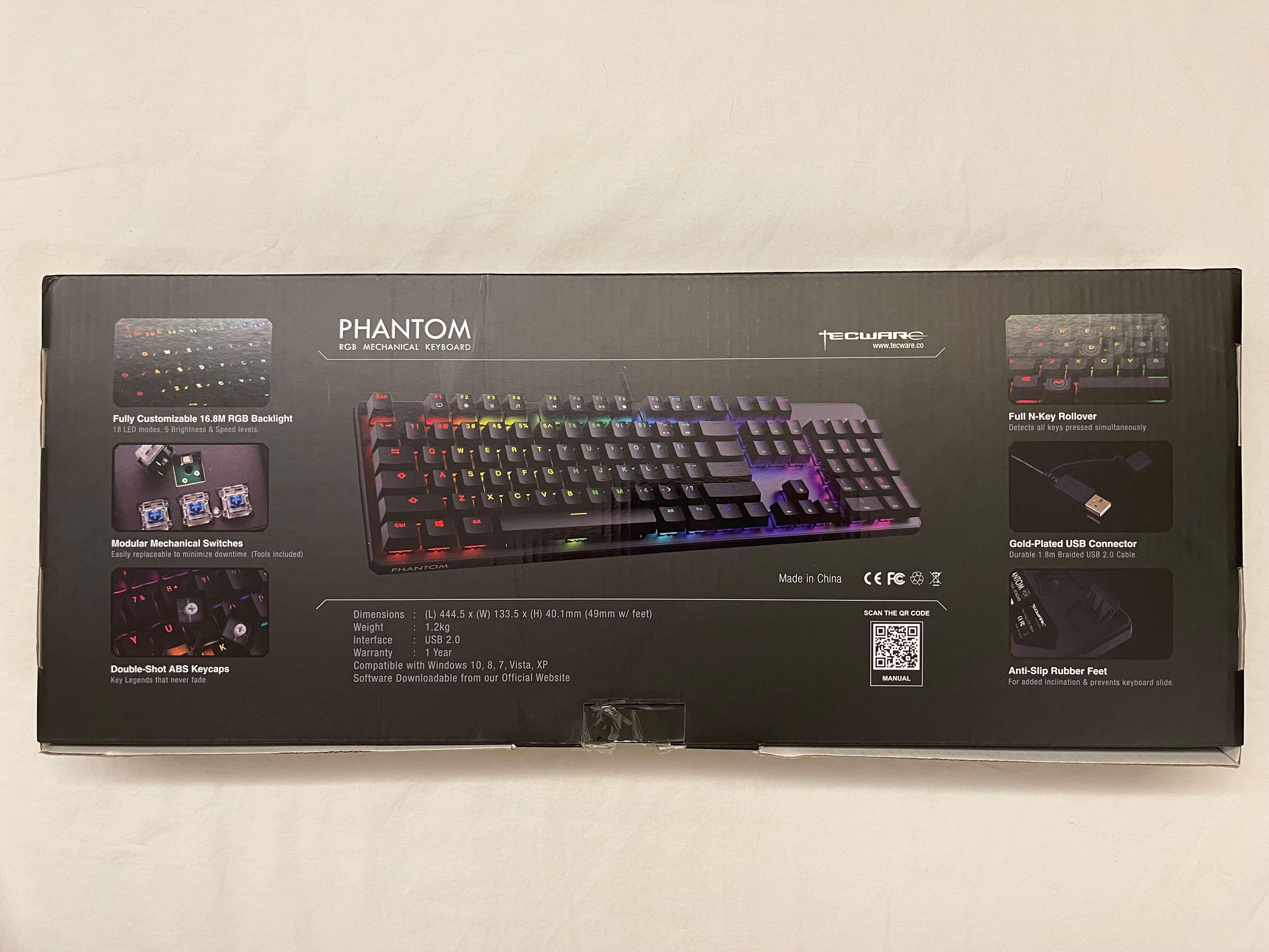 Tecware Phantom RGB mechanical keyboard FULL, Computers & Tech, Parts ...