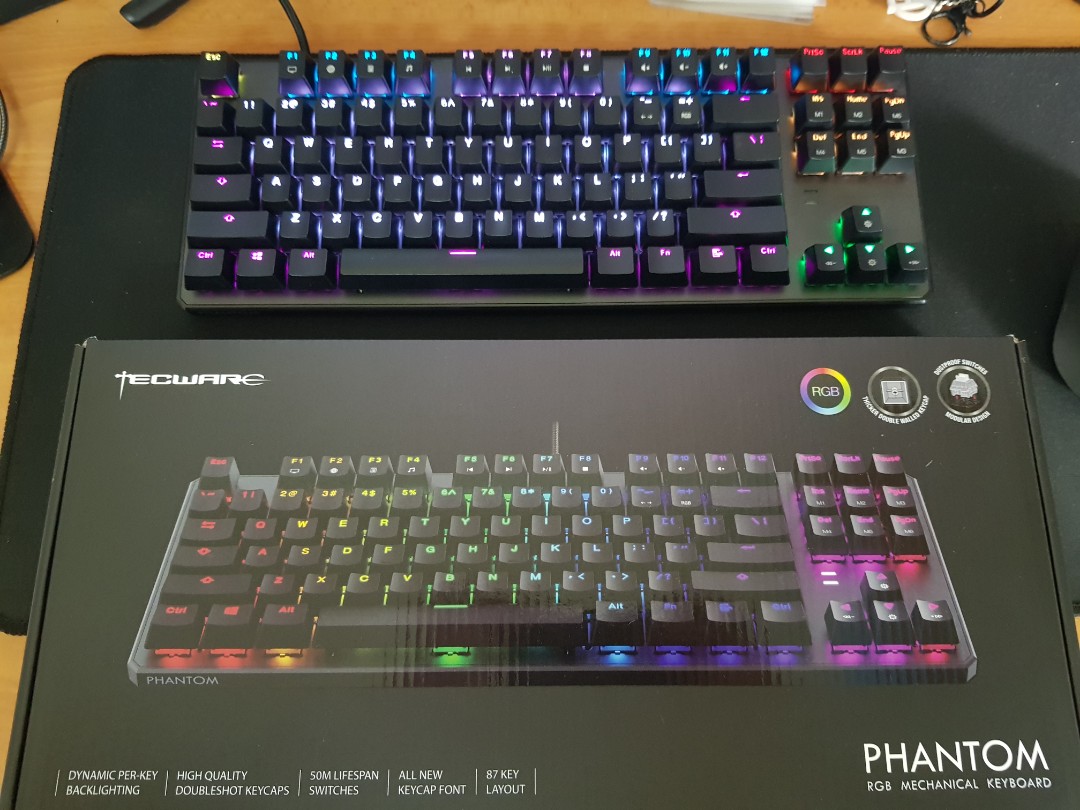 Tecware Phantom TKL RGB Mechanical Keyboard (Lifetime Switch Warranty ...