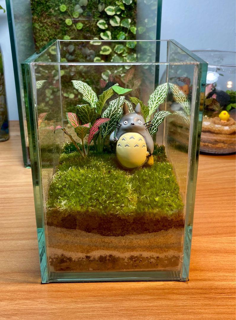 Totoro Terrarium, Furniture & Home Living, Home Decor, Artificial ...