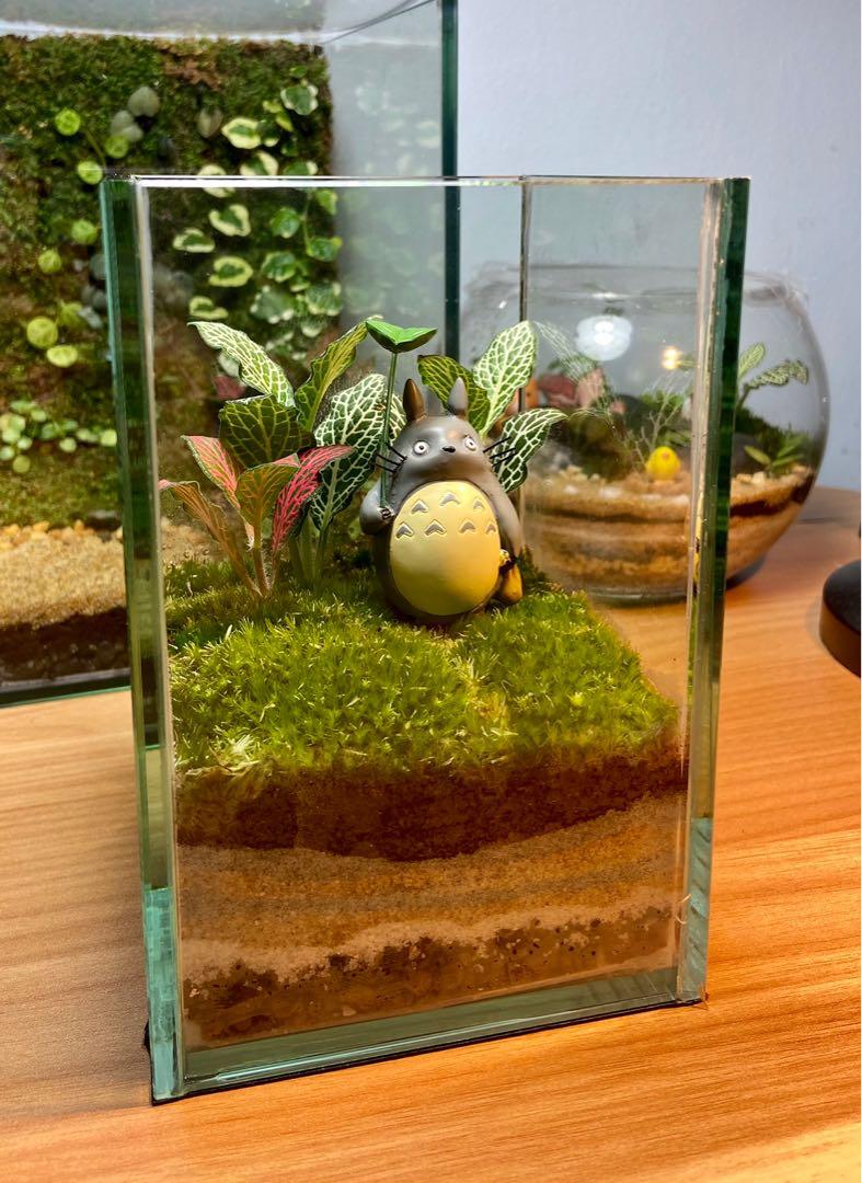 Totoro Terrarium, Furniture & Home Living, Home Decor, Artificial ...