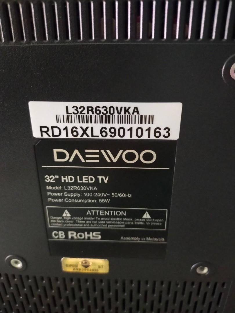 Tv Led Daewoo 32 inch Full HD, TV & Home Appliances, TV & Entertainment ...