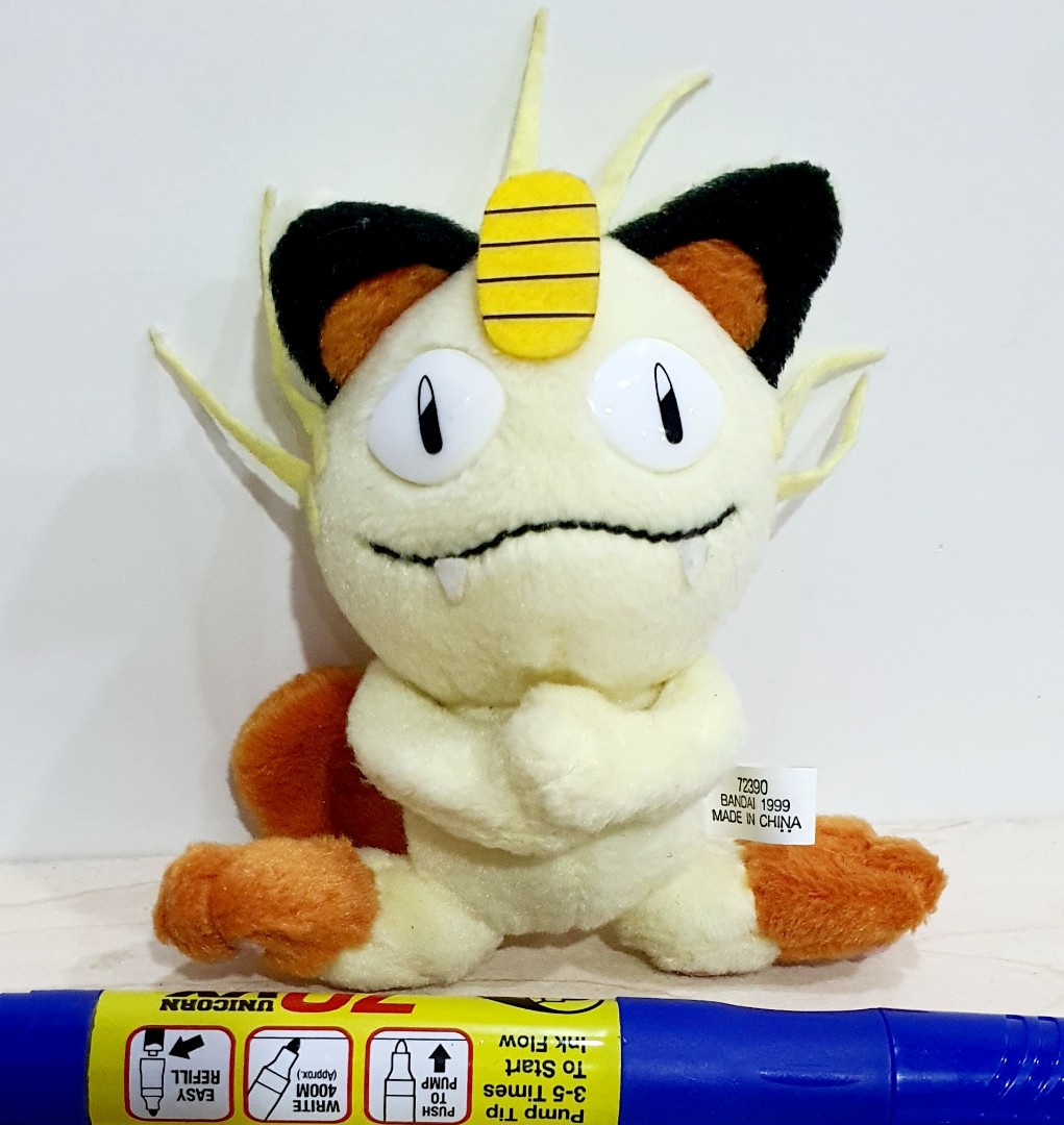 Vintage Pokemon Meowth 1999 plush 10cm, Hobbies & Toys, Collectibles ...
