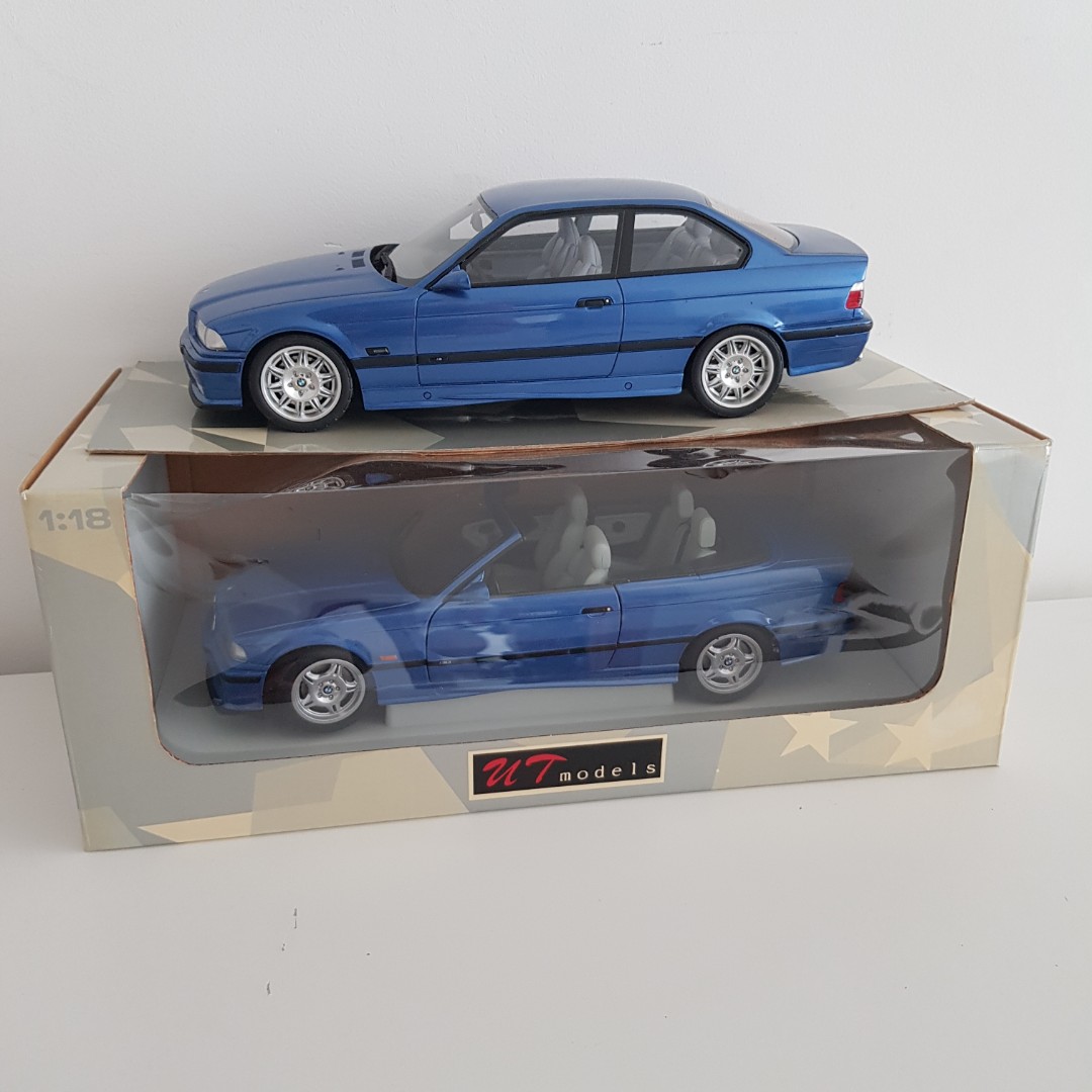1/18 pair of BMW M3 E36 blue, Hobbies & Toys, Toys & Games on Carousell