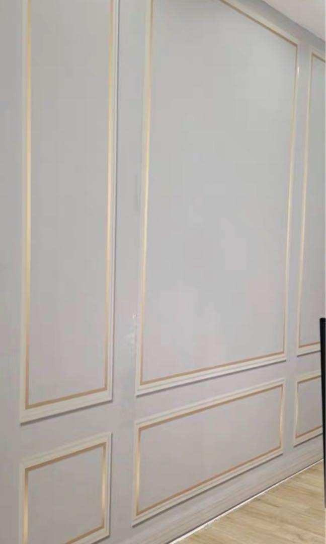 3D Wallpaper line box design for home or office, Furniture & Home ...