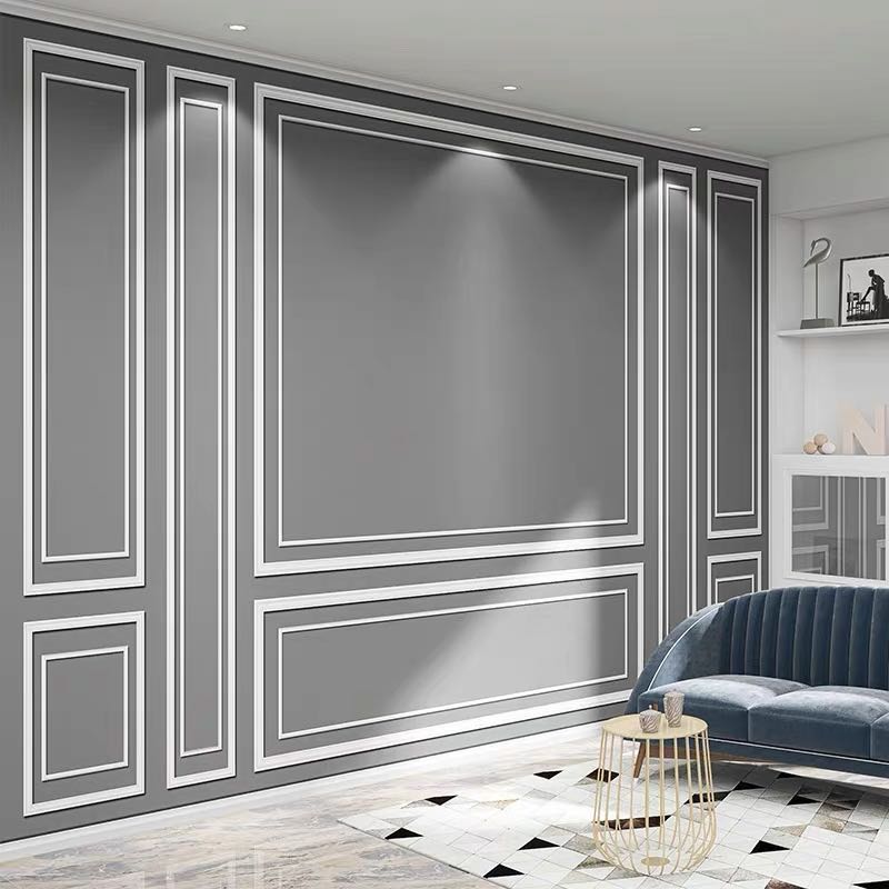 3D Wallpaper line box design for home or office, Furniture & Home ...