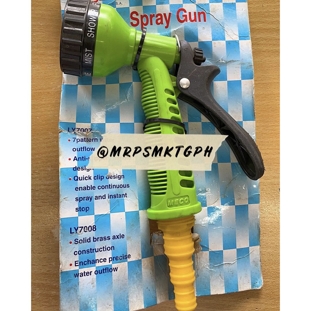 7-function Spray Nozzle w/ Hose Adapter, Furniture & Home Living ...