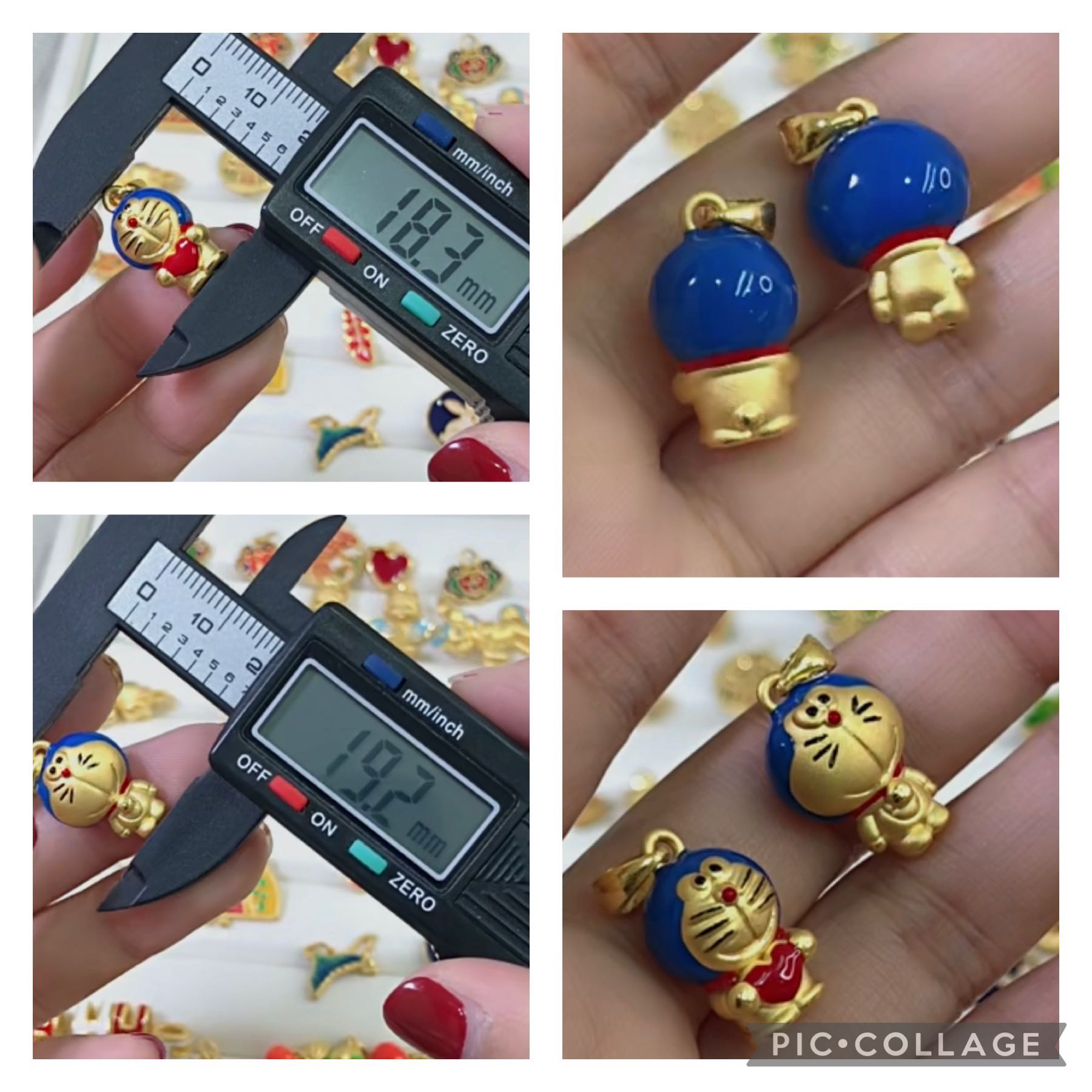 999 gold-doraemon, Luxury, Accessories on Carousell