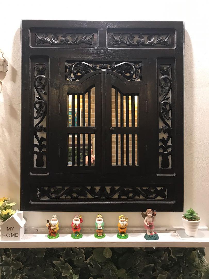 Balinese Window Mirror, Furniture & Home Living, Home Decor, Mirrors on ...