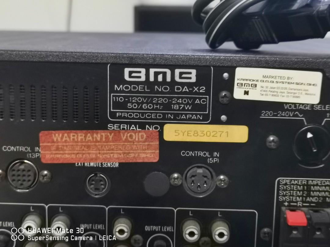 BMB DA-X2 KARAOKE AMPLIFIER MADE IN JAPAN, Audio, Soundbars, Speakers ...