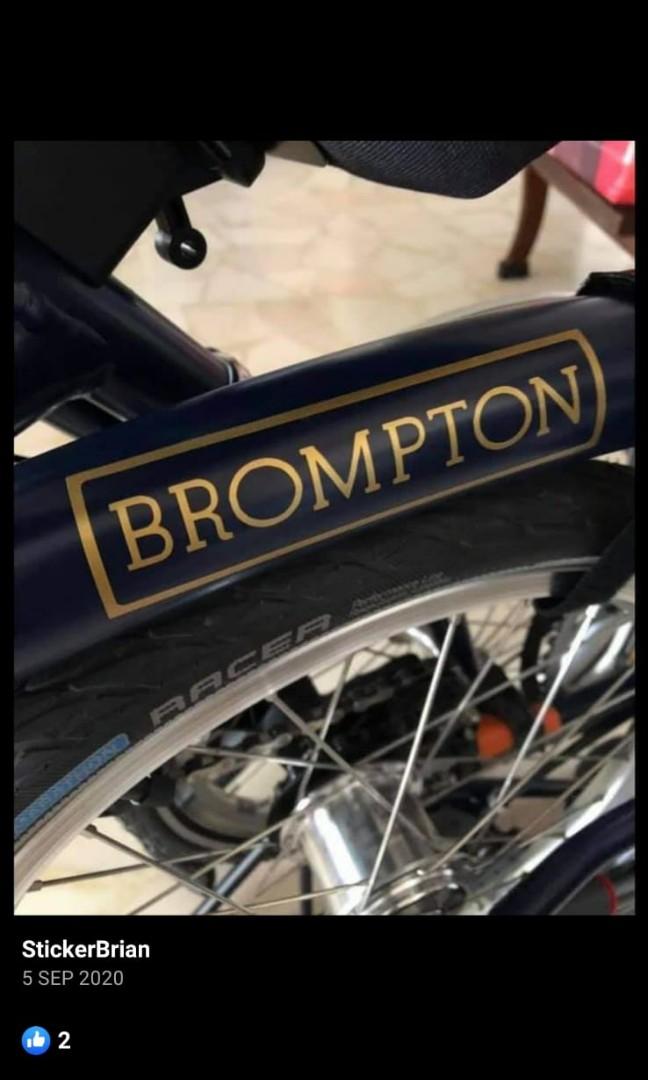 Brompton stickers, Sports Equipment, Bicycles & Parts, Parts ...