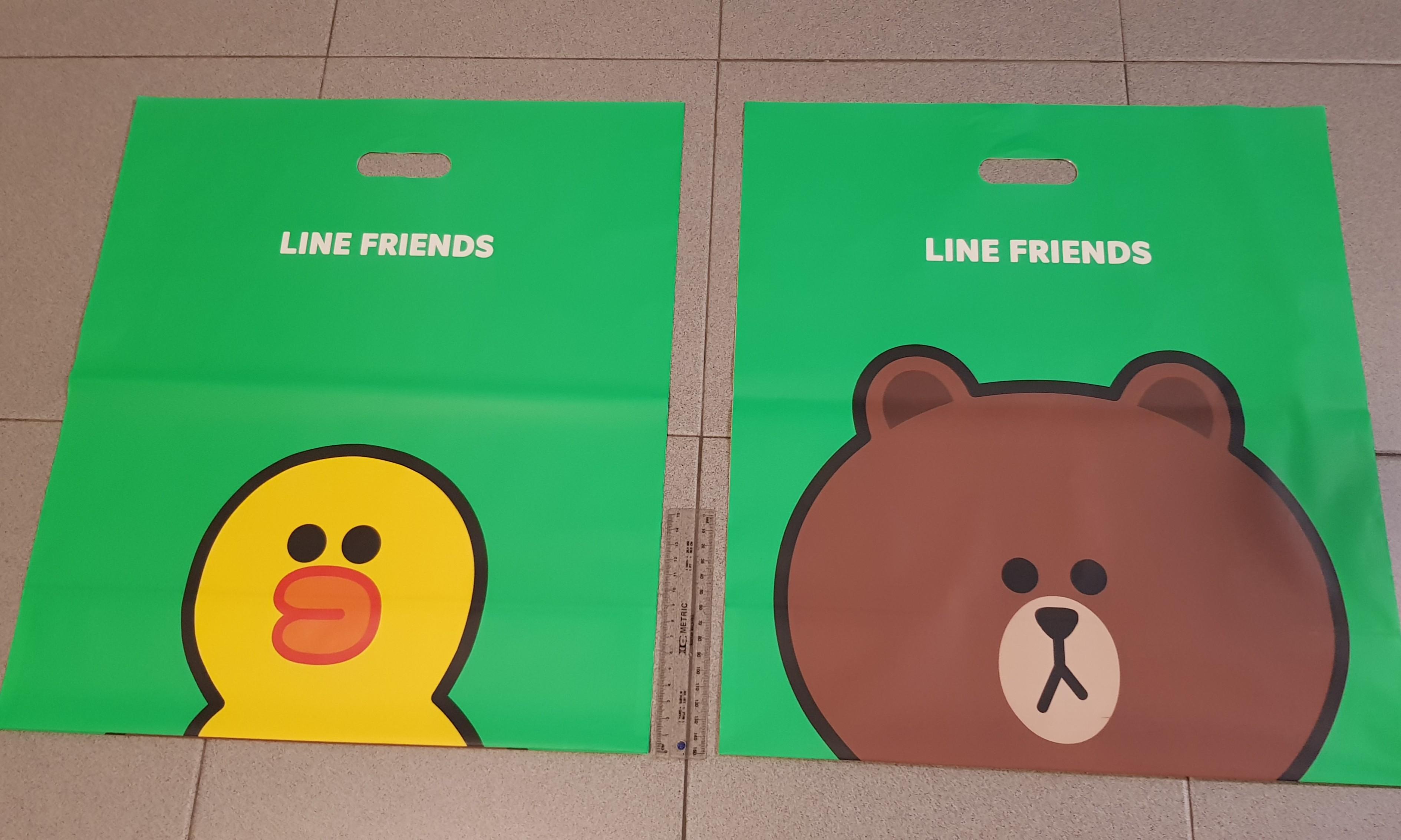 BT21 May & June 2021 calendar poster & Line Friends Plastic Bags ...