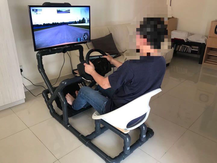 DIY PVC SIM Racing Rig, Video Gaming, Gaming Accessories, Game Gift ...