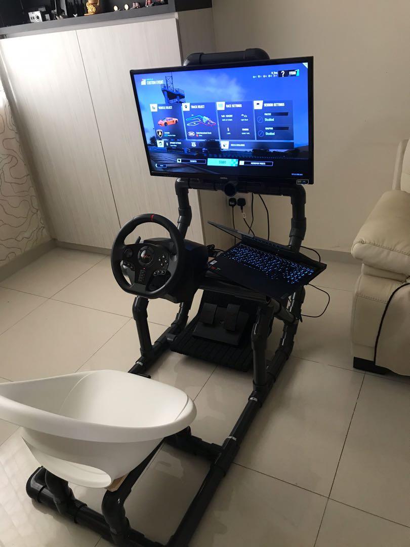 DIY PVC SIM Racing Rig, Video Gaming, Gaming Accessories, Game Gift ...