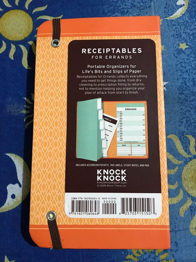 Errands/Receipt Organizer, Hobbies & Toys, Books & Magazines ...