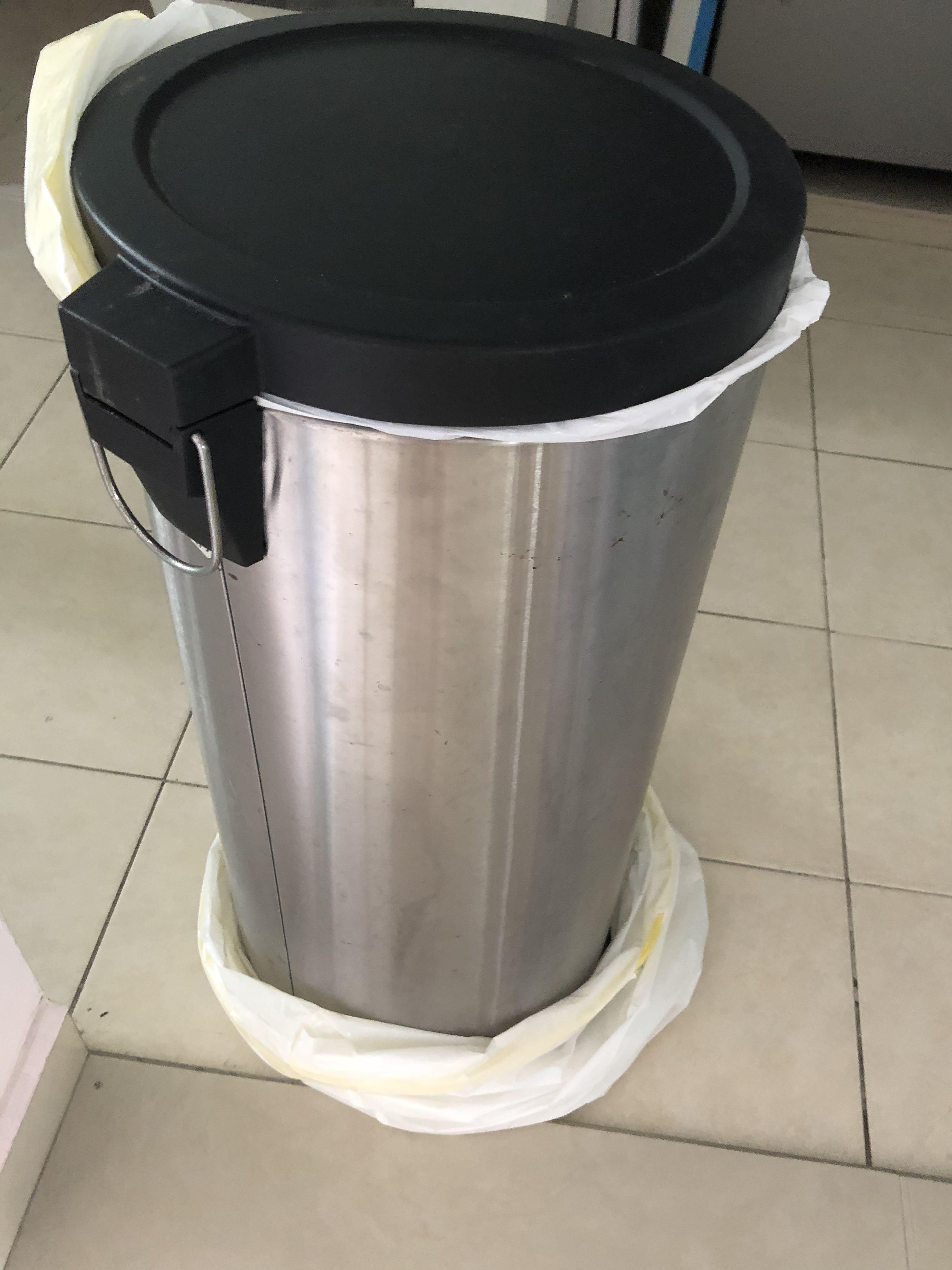 Giant size tall step on open trash dustbin kitchen bin party function ...