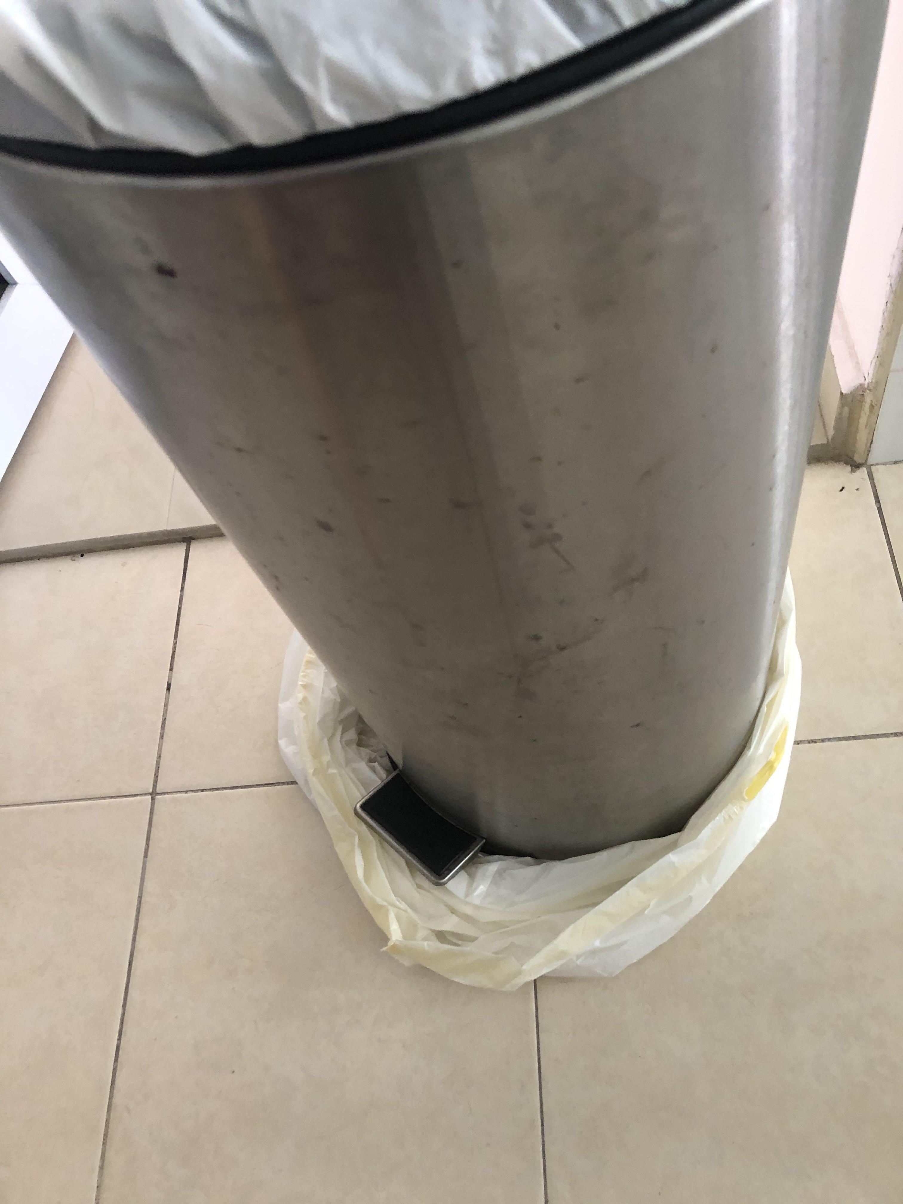 Giant size tall step on open trash dustbin kitchen bin party function ...