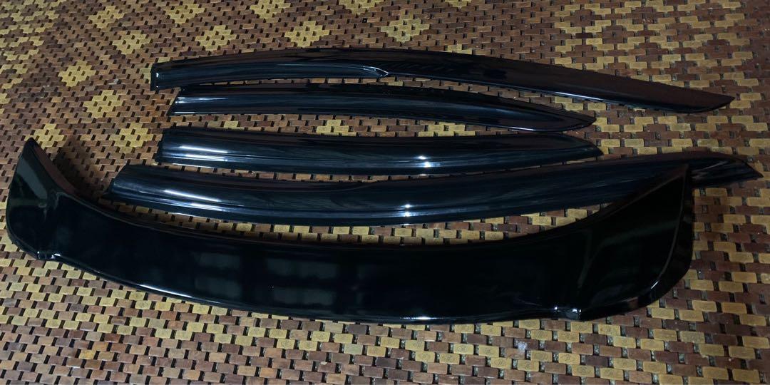Gm6/city Modulo spoiler and door visor, Auto Accessories on Carousell