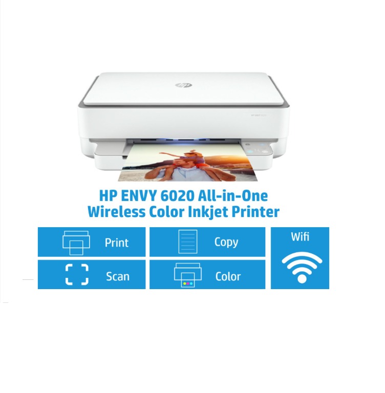 HP ENVY 6020e / 6020 DUPLEX All-in-One Color Inkjet Printer / Print ...