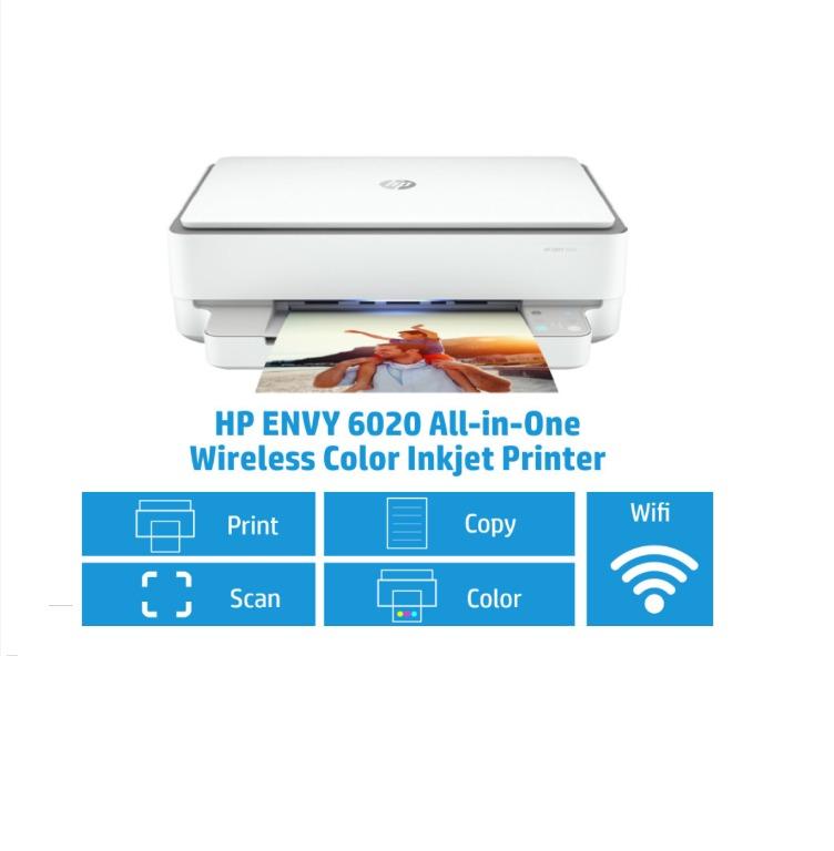 HP ENVY 6020e / 6020 DUPLEX All-in-One Color Inkjet Printer / Print ...