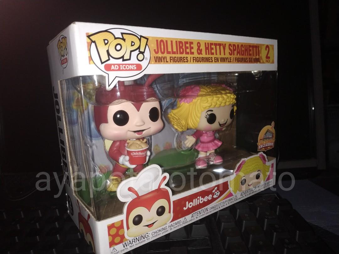 Jollibee & Hetty Spaghetti Funko Pop! (with Protector), Hobbies & Toys ...