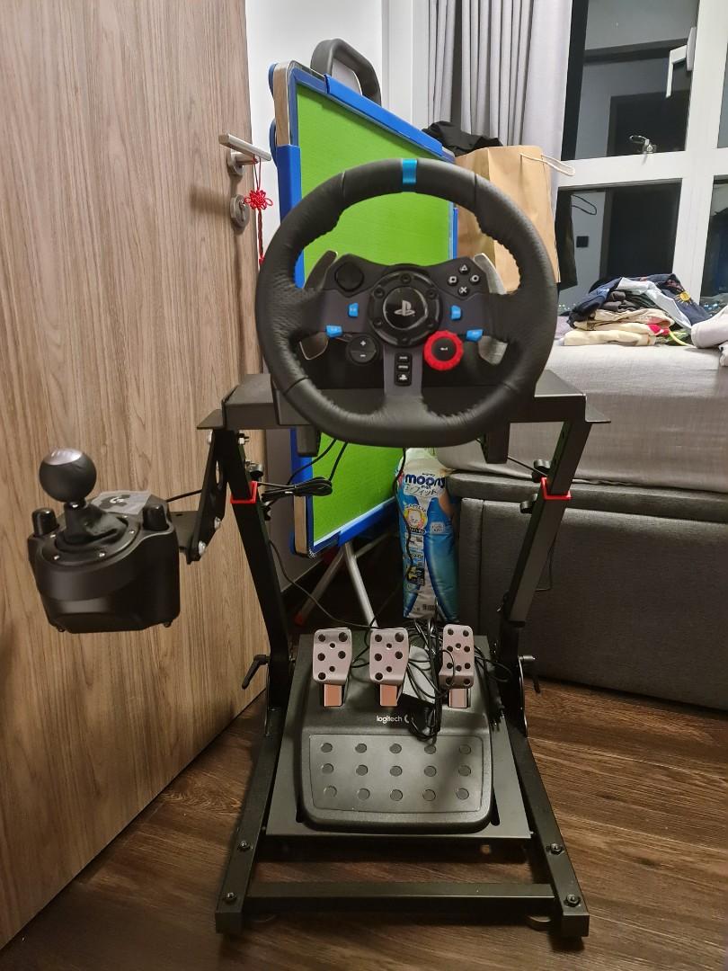 Logitech G29 Racing Wheel with Shifter and rig, Video Gaming, Video ...