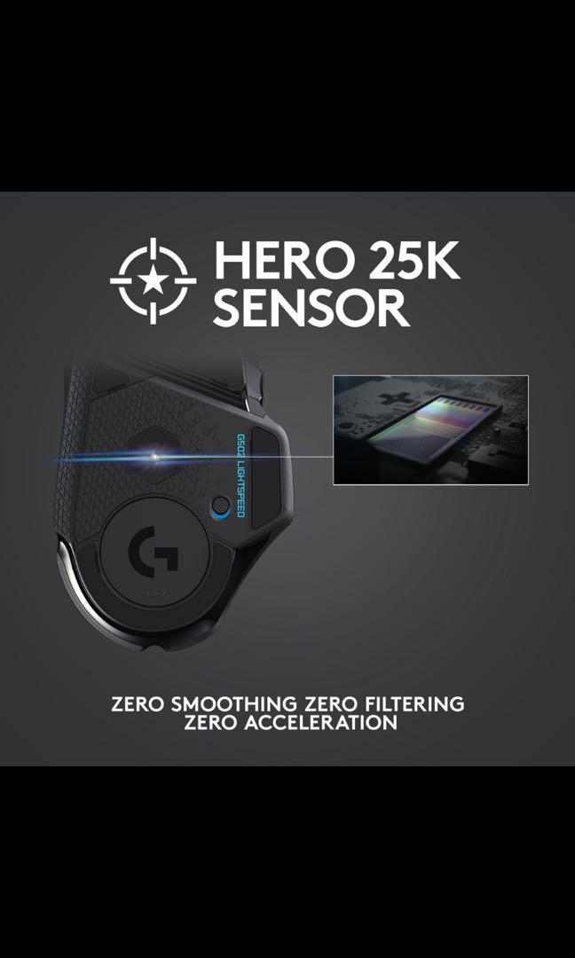 Logitech G502 Hero (25K Sensor) Wireless Lightspeed Gaming Mouse Sealed ...