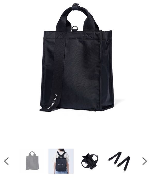 [MARHEN.J] RICKY BACKPACK EARTH Edition ALL BLACK, Women's Fashion ...
