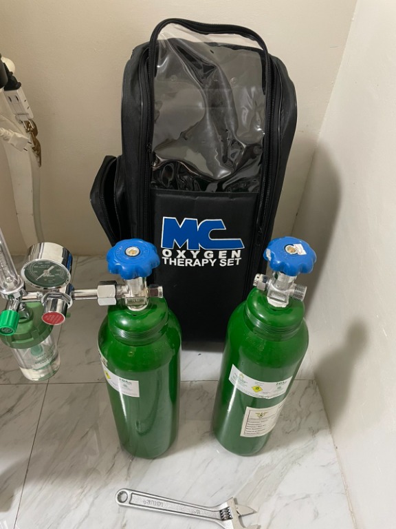 MC (McBride) Oxygen Tank Set, Health & Nutrition, Medical Supplies ...