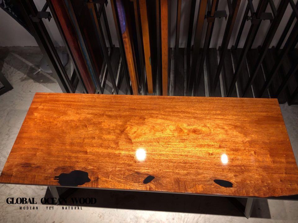 Merbau Solid Wood Dining/Office Table, Furniture & Home Living ...