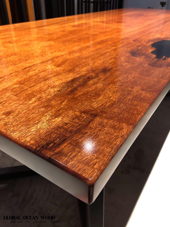 Merbau Solid Wood Dining/Office Table, Furniture & Home Living ...