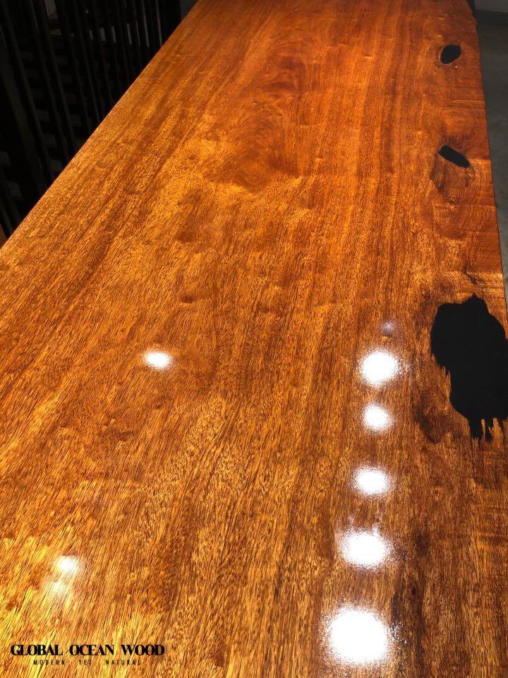 Merbau Solid Wood Dining/Office Table, Furniture & Home Living ...