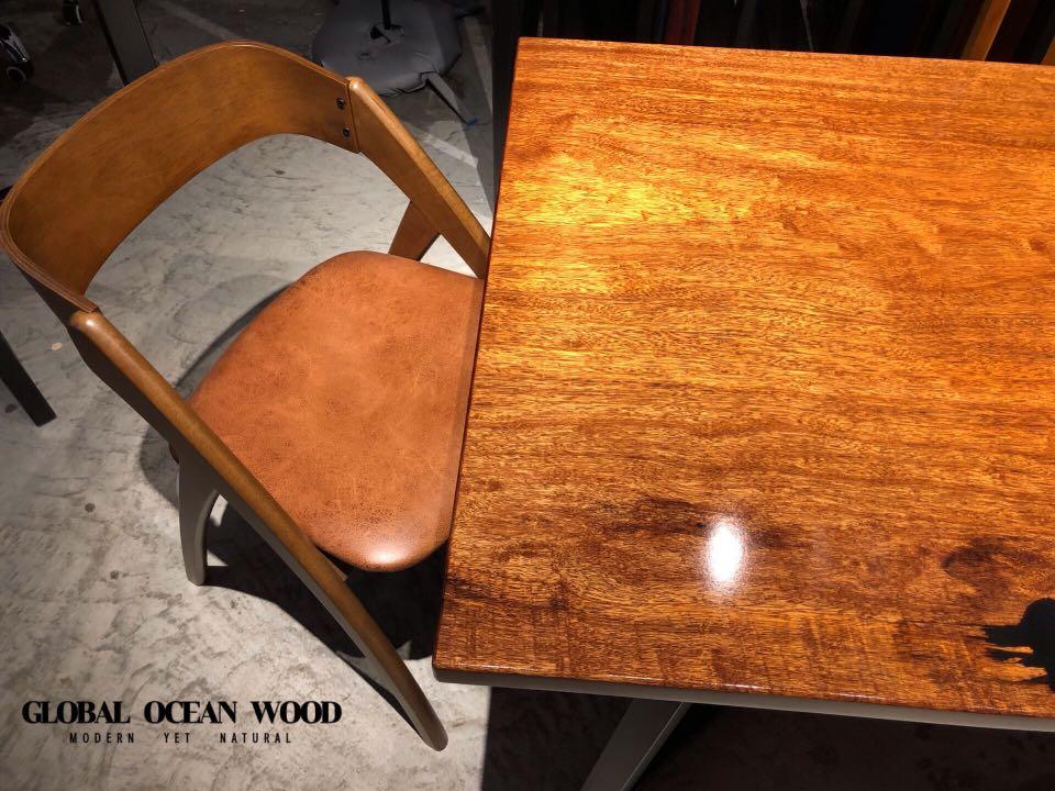 Merbau Solid Wood Dining/Office Table, Furniture & Home Living ...