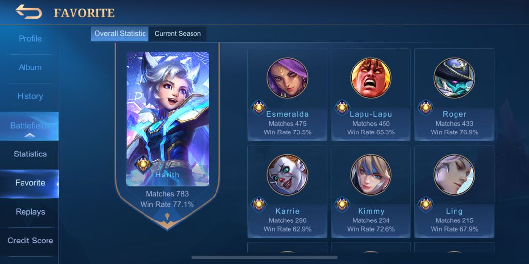 Mobile Legends (MLBB) Stacked Account, Video Gaming, Gaming Accessories ...