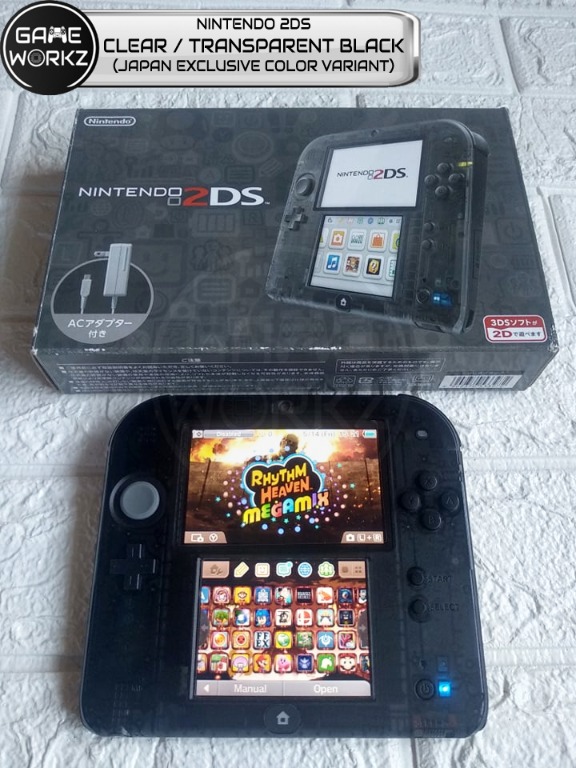 Nintendo 2DS Transparent / Clear Black, Video Gaming, Video Games ...