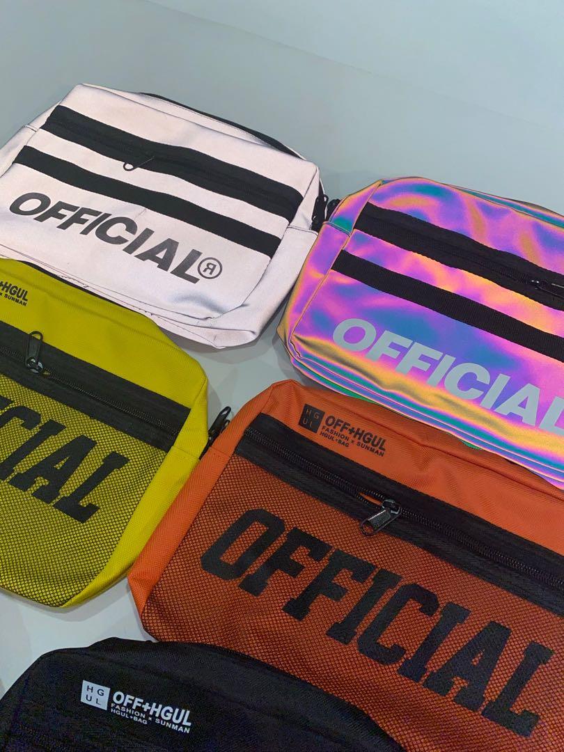 Original HGUL+BAG Reflective Chest Bag readystock, Men's Fashion, Bags ...