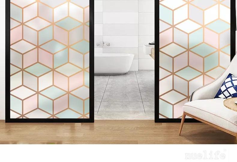 Plant electrostatic frosted glue-free window glass sticker film ...