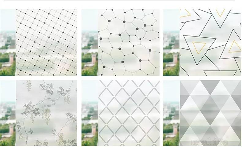 Plant electrostatic frosted glue-free window glass sticker film ...