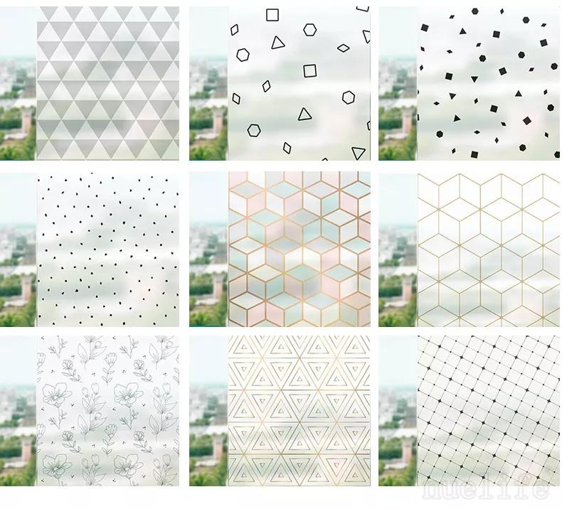 Plant electrostatic frosted glue-free window glass sticker film ...