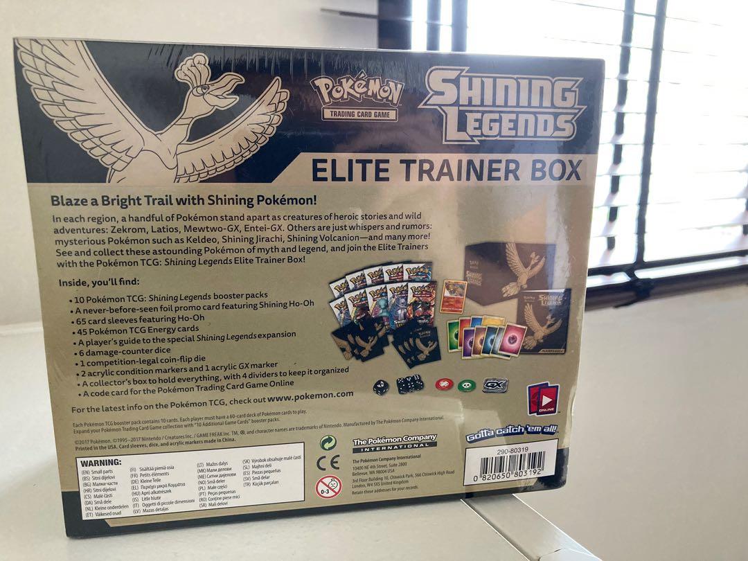 Shining Legends Elite Trainer Box ETB, Hobbies & Toys, Toys & Games on Carousell