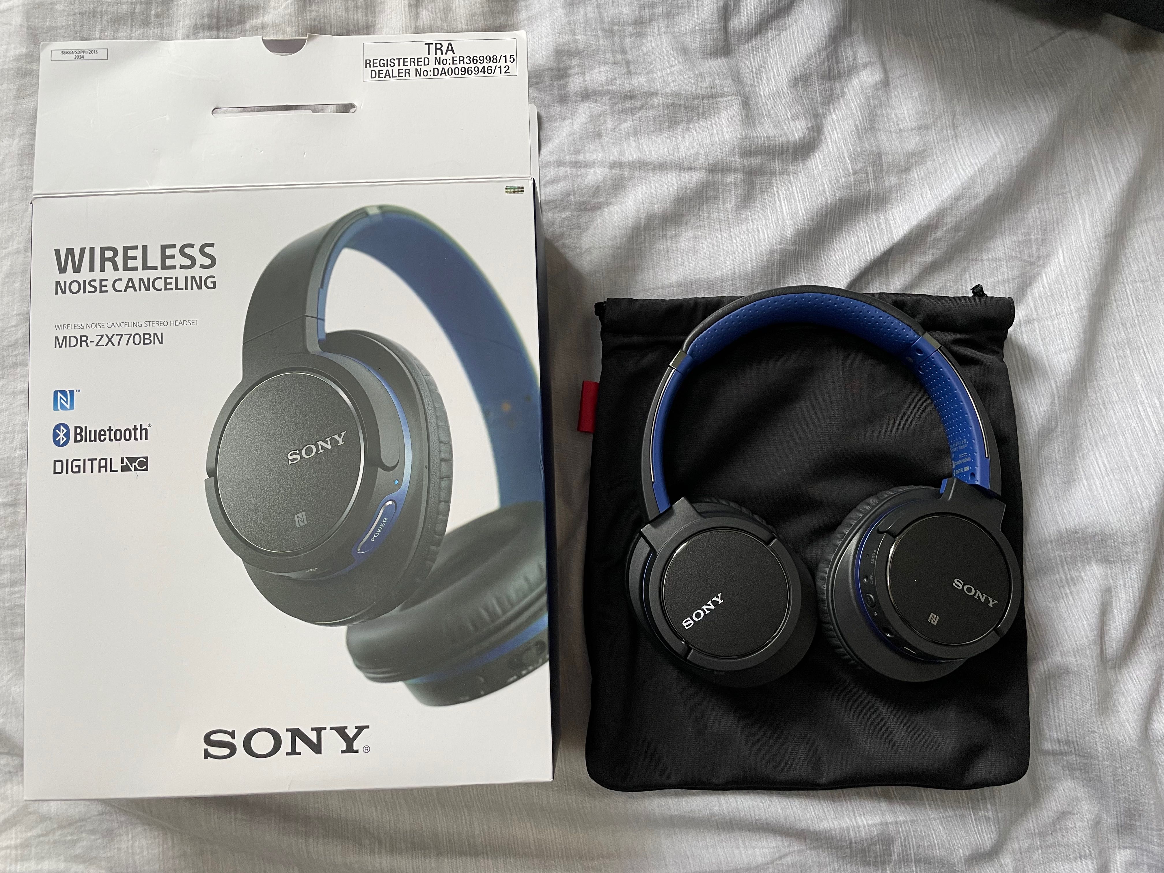 SONY MDR-ZN770BN Noise Canceling headset, Audio, Headphones & Headsets ...