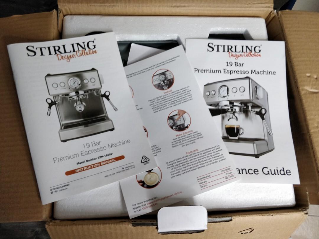 Stirling Premium Esspresso Machine, TV & Home Appliances, Kitchen ...