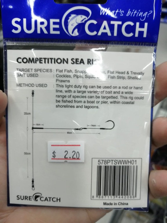 Surecatch Single apollo rig, Sports Equipment, Fishing on Carousell