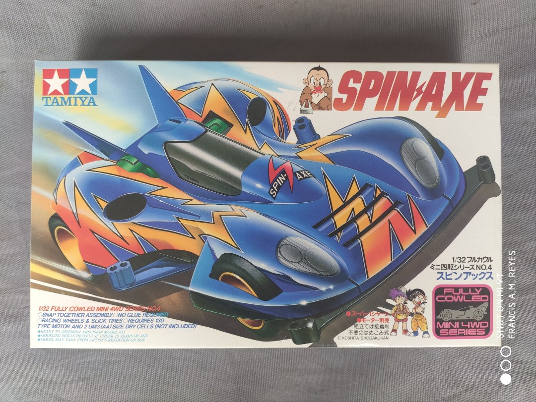 Tamiya Mini 4wd - Spin Axe, Hobbies & Toys, Toys & Games on Carousell