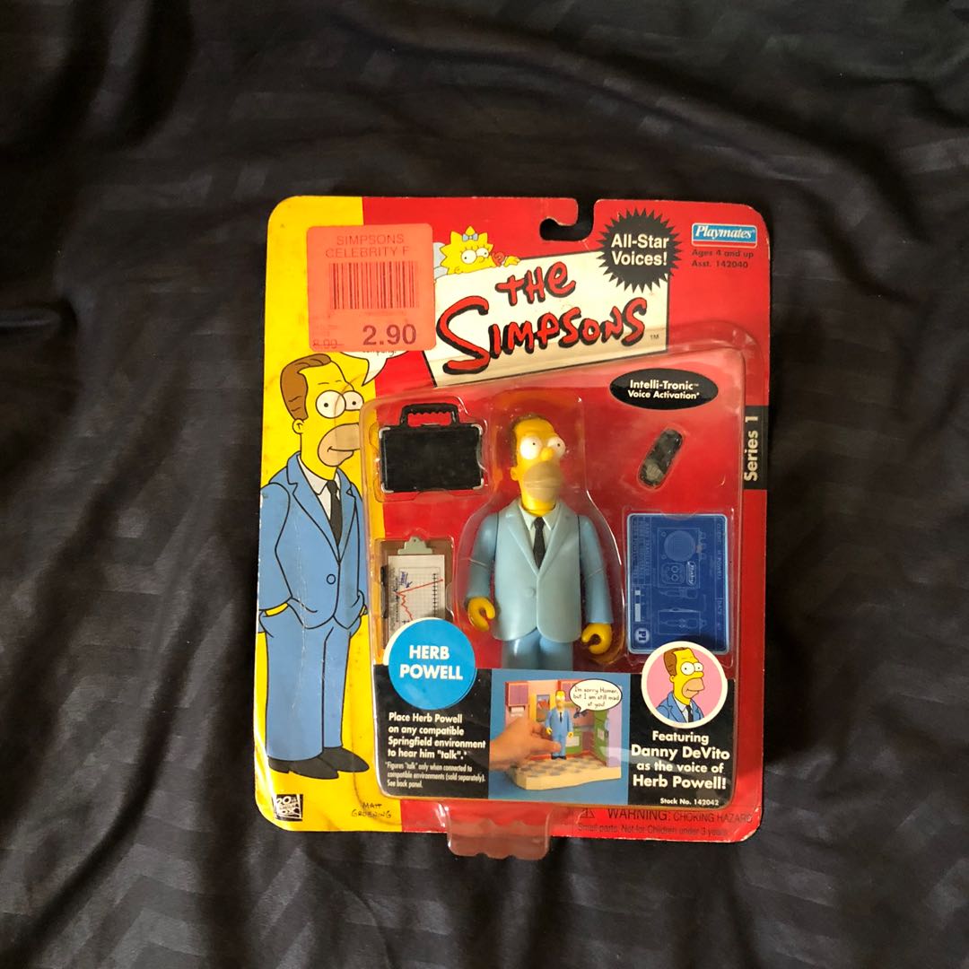 The Simpsons Herb Powell Action Figure, Hobbies & Toys, Memorabilia ...