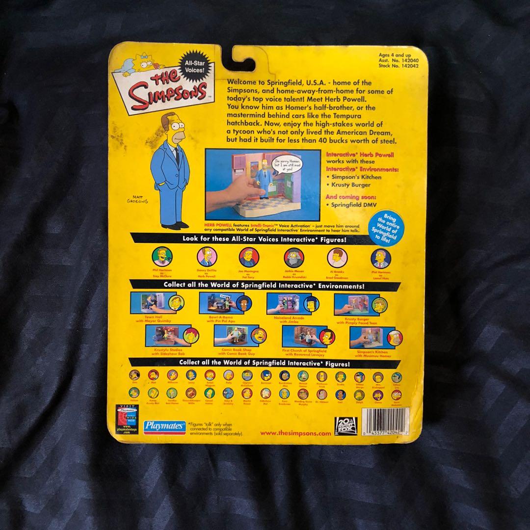 The Simpsons Herb Powell Action Figure, Hobbies & Toys, Memorabilia ...