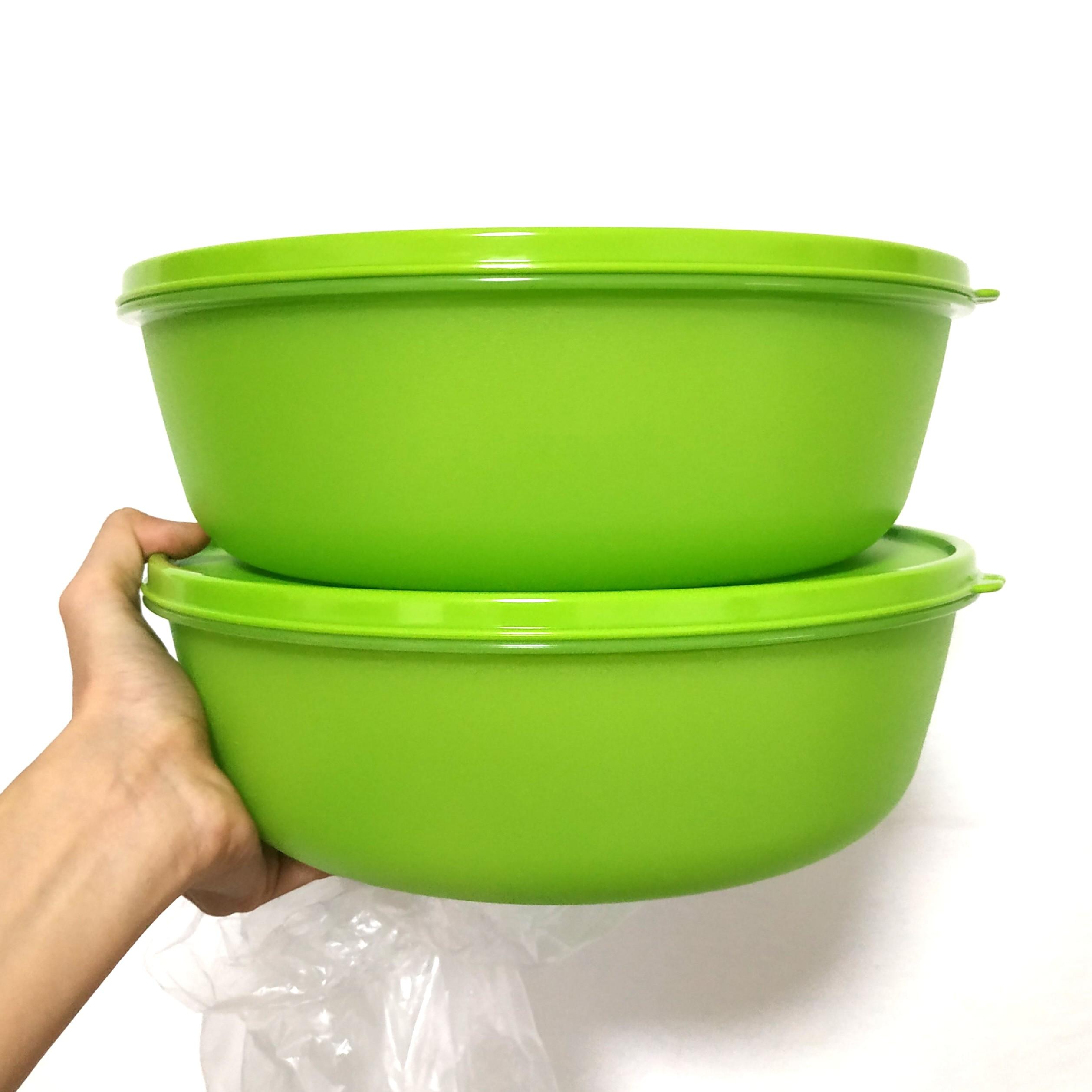 Tupperware 3L Modular Round Bowl Container Set of 2, Furniture & Home ...